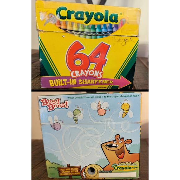 Crayola | Other | 204 Crayola 64 Crayon Collection Builtin Sharpener ...